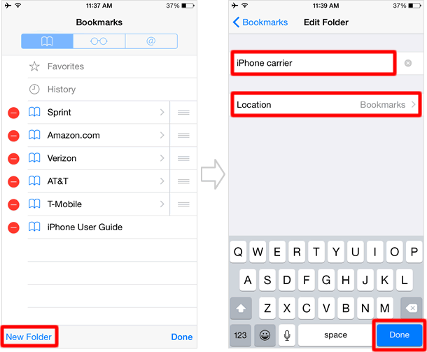 Add Edit Bookmarks In Safari How To Use IPhone TeachMe IPhone Add Edit Bookmarks In Safari How To Use IPhone TeachMe IPhone